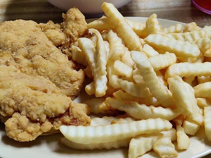 Clucking delicious! This crispy chicken and golden fries are proof that sometimes, the simple things in life are the best.