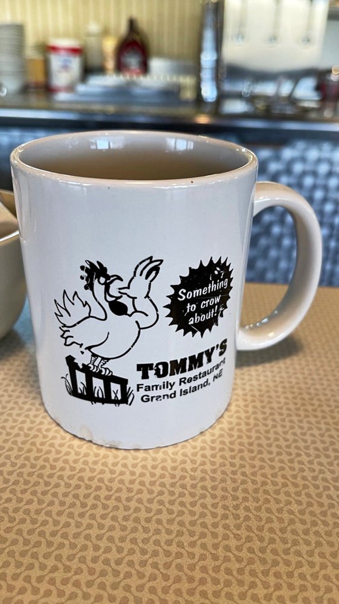 Something to crow about! Tommy's coffee mug is as cheeky as it is cheerful &ndash; the perfect way to start your day.