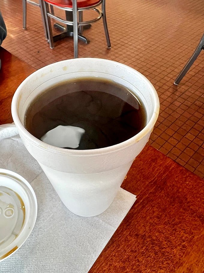 Liquid motivation in a cup! This steaming coffee is the perfect sidekick for your breakfast adventure at Suzi's. Refills, anyone?