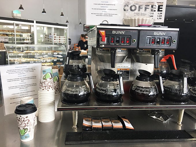 Coffee, the Robin to donut's Batman. This brew station ensures your sugar high is perfectly balanced with a caffeine kick.