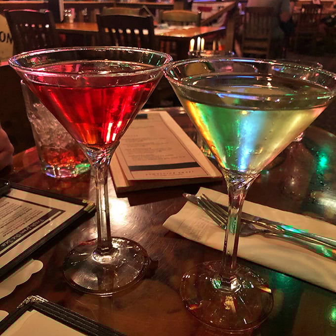 Liquid courage or liquid art? These cocktails are dressed to impress, ready to kick off your evening with a splash of color.