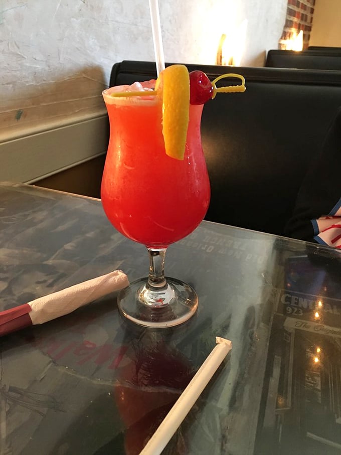 Forget painting the town red – this cocktail's doing it for you! It's like a sunset in a glass, with a kick that'll make your worries disappear faster than you can say "cheers!"