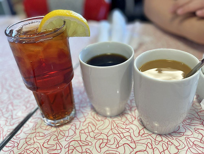 Liquid gold in a mug and tea that's ready to spill the tea. Add a splash of nostalgia with that classic soda, and you've got yourself a drink trifecta.