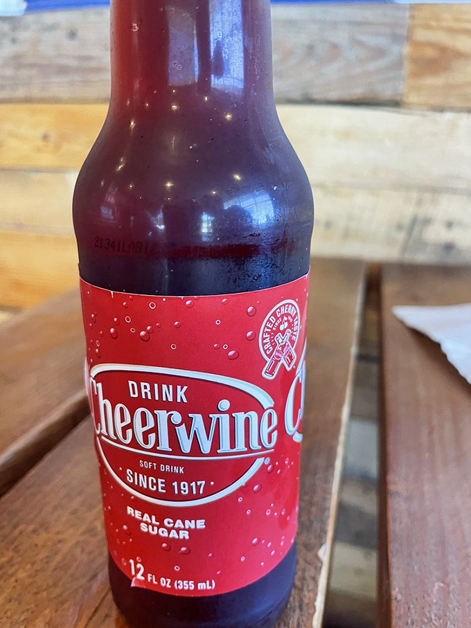 Cheerwine, oh mine! This Southern soda staple is the perfect sweet companion to cut through all that savory BBQ goodness.