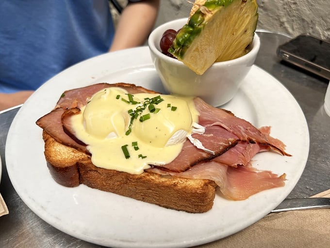 Eggs Benedict gets a Bavarian makeover. It's like your favorite brunch dish decided to study abroad and came back worldly and delicious.
