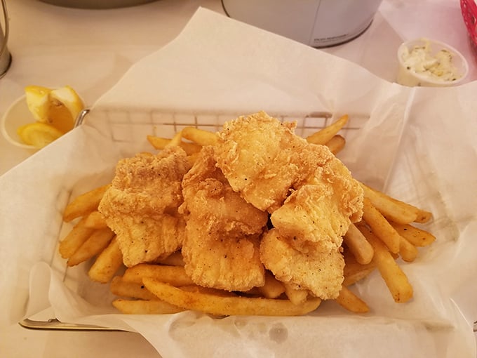 Golden, crispy, and oh-so-tempting. This fish and chips platter is the British invasion we can all get behind.