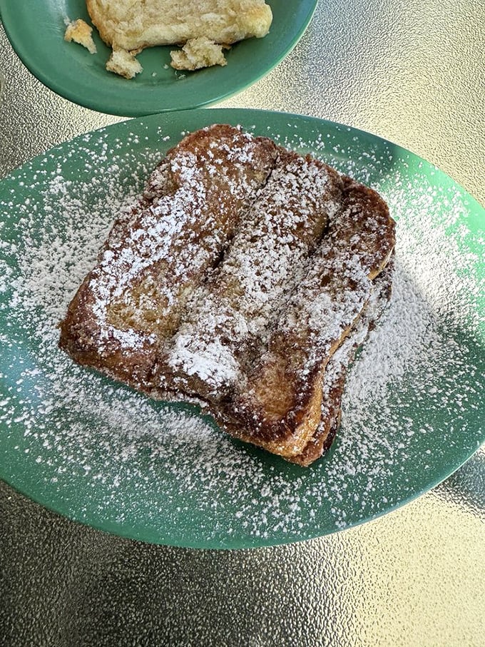 French toast so good, it'll make you say "Ooh la la!" in a Southern drawl. Powdered sugar snowfall included.