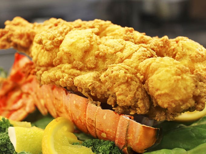 Fried lobster tail: Because sometimes, you need to gild the lily. It's the seafood equivalent of a gold-plated smartphone!