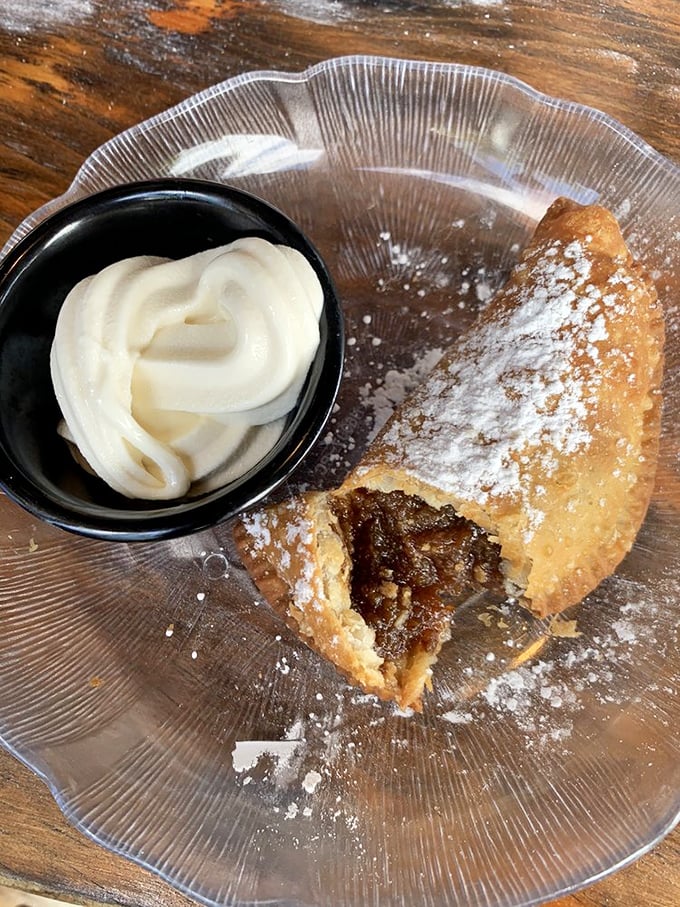 This isn't just dessert&mdash;it's a fried pecan pie with a cloud of whipped cream that makes you question why you've wasted calories on lesser sweets.