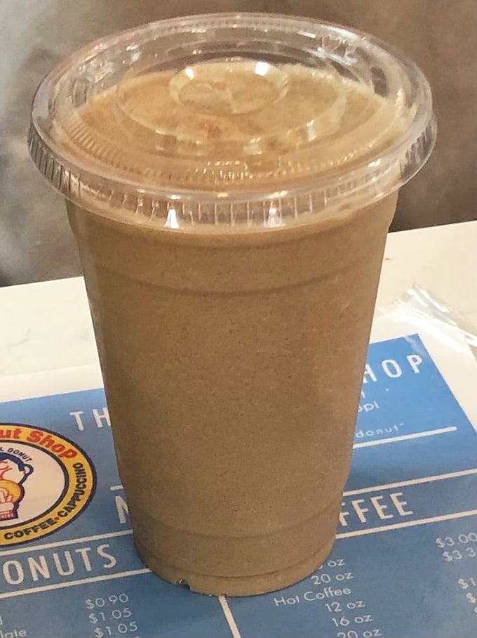 Frozen cappuccino: Because sometimes you need your caffeine fix to double as brain freeze therapy.