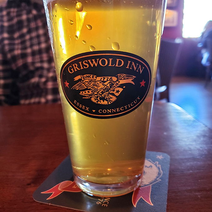 Cheers to history in a glass! This Griswold Inn branded beer is the perfect companion for a journey through time and taste.
