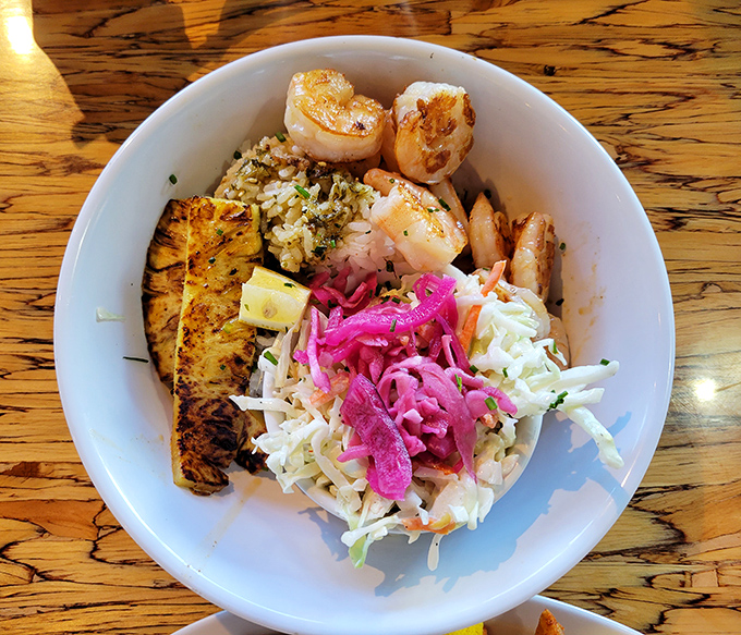 Aloha, flavor! This Hawaiian bowl is like a mini vacation for your taste buds, no lei or hula skills required.