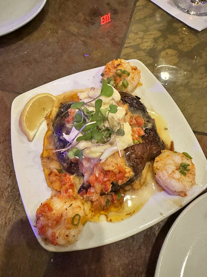 "Hell-of-a-bella" indeed! This stuffed mushroom is proof that sometimes, the best treasures come in fungal packages.