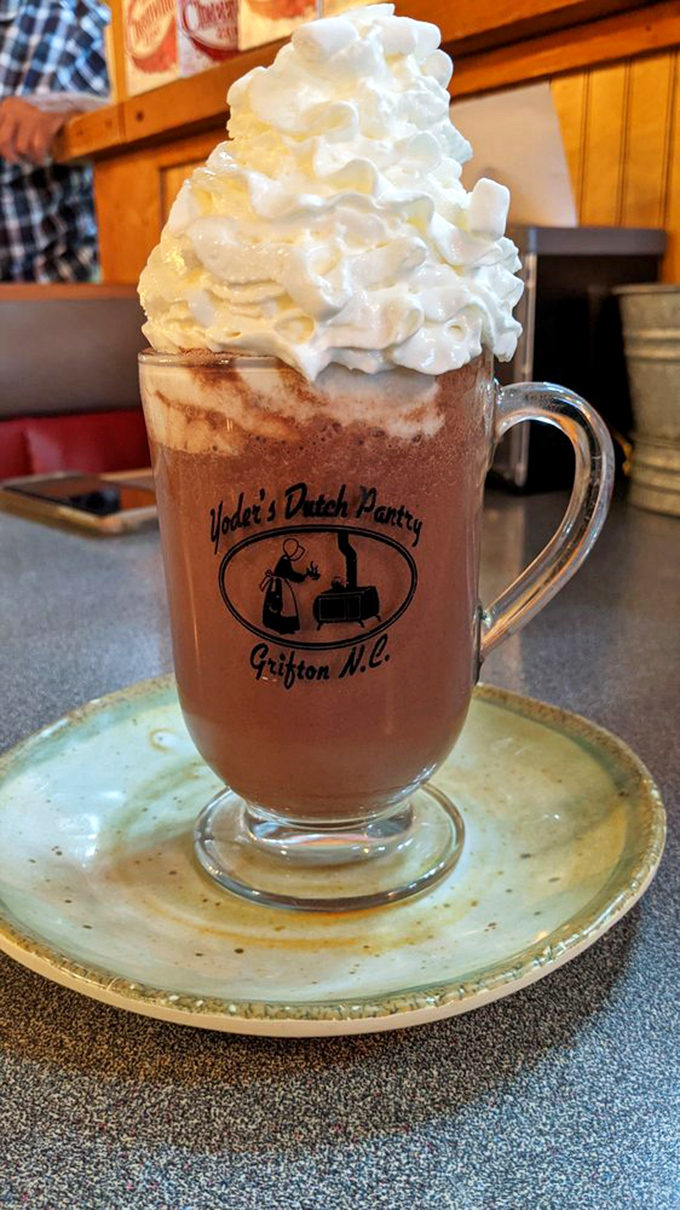 That's not just hot chocolate&mdash;it's a towering monument to whipped cream excess that somehow makes you feel like a kid again.
