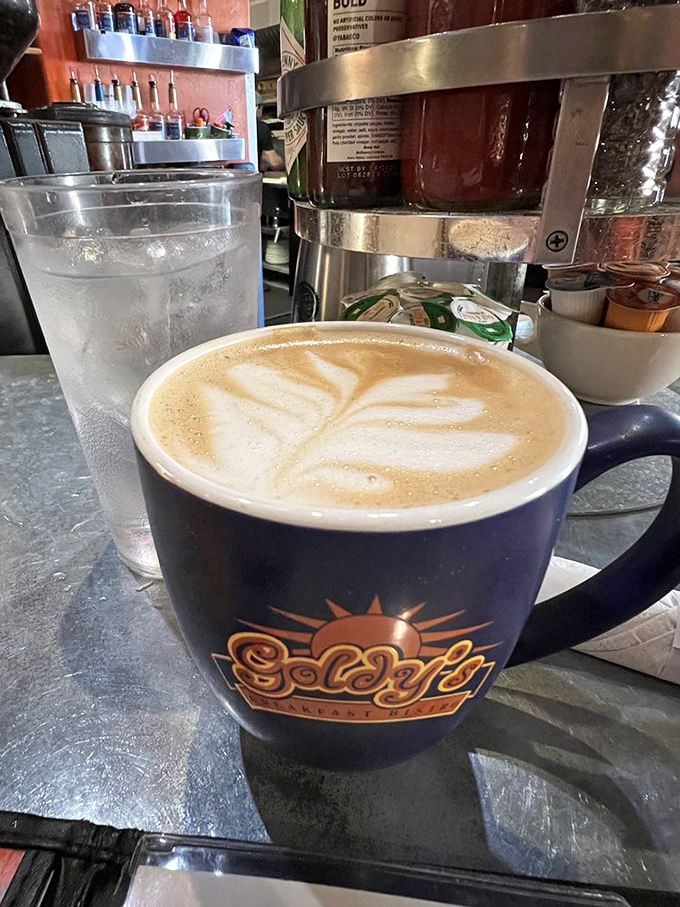 Coffee art so pretty, it's almost a shame to drink it. Almost. This latte is ready for its Instagram close-up!