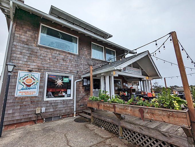 Left Coast Siesta's inviting porch and string lights create that magical "one more margarita under the stars" vacation moment we all crave.
