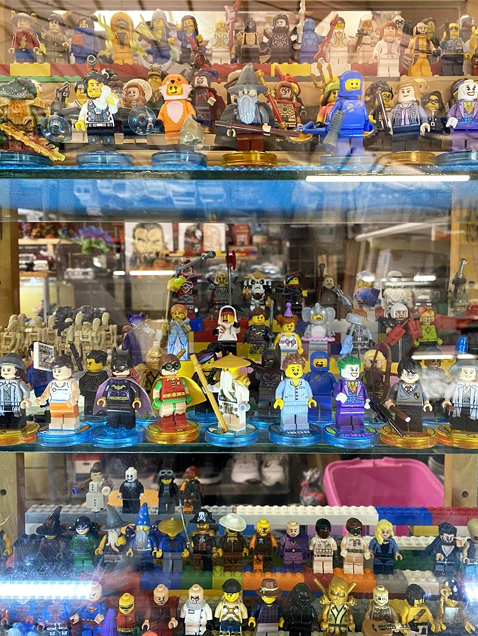 Brick by brick, a collector's dream! This LEGO minifigure display is like a plastic Who's Who of pop culture.
