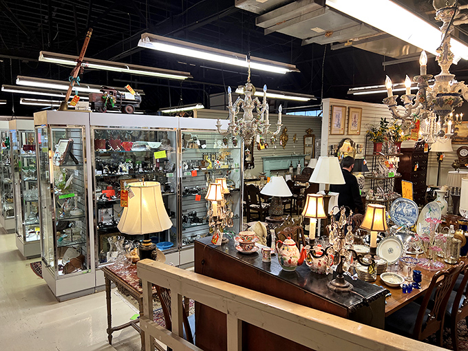 "Let there be light... and lots of it!" This chandelier collection is brighter than my future. It's like Liberace's garage sale in here!