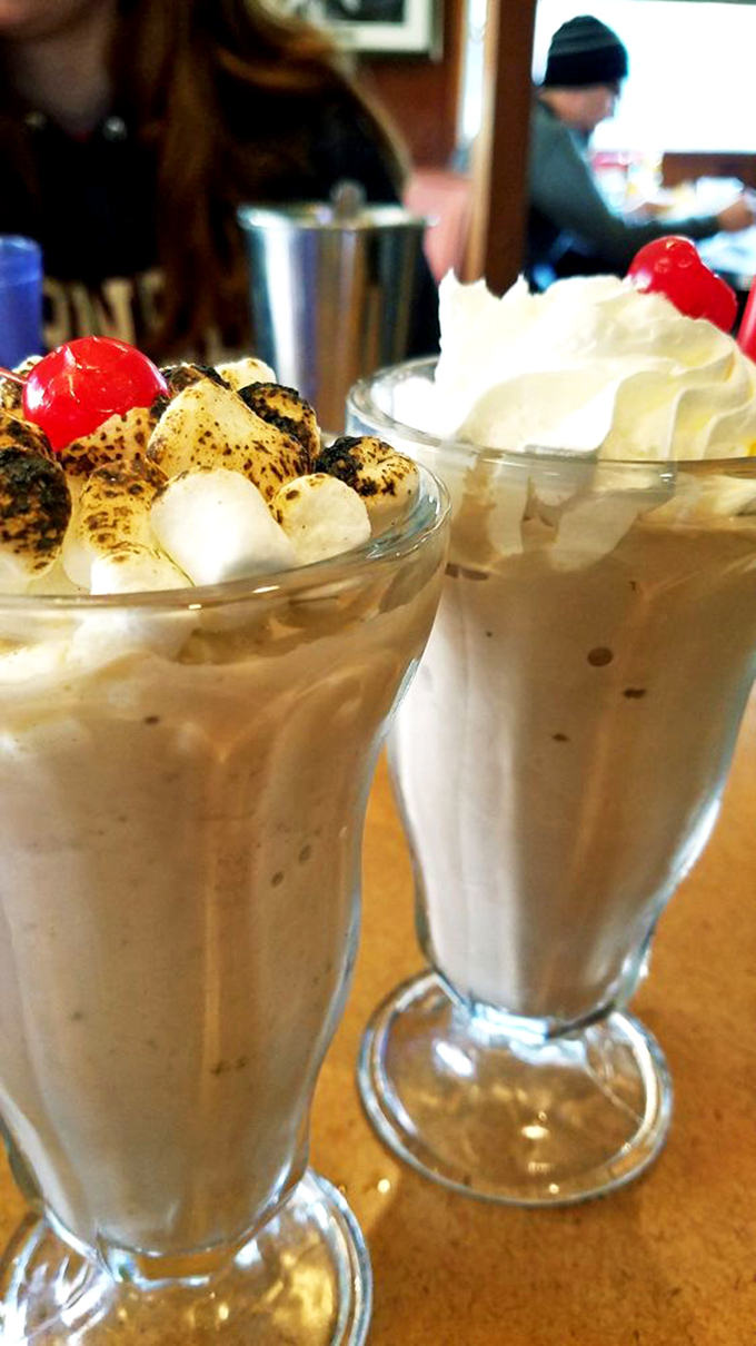 Milkshake madness! These creamy concoctions are so thick, you might need to hit the gym just to lift the straw.