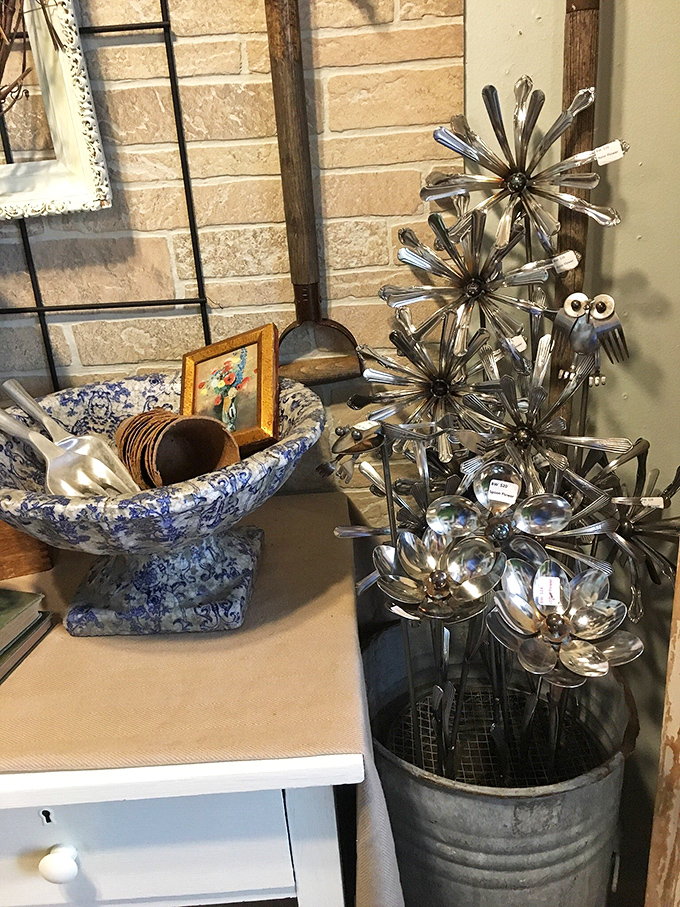 Spoons transformed into floral art&mdash;proof that at Shady Hollow, creativity and resourcefulness turn the ordinary into something magical.