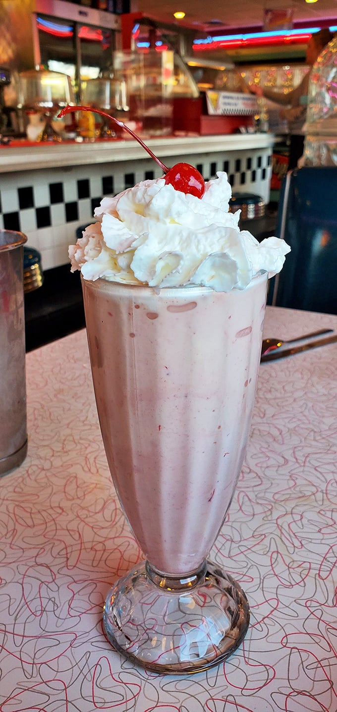 Milkshakes so thick they require muscle training to sip. That cherry on top isn't decoration—it's the crown jewel of the dairy kingdom.