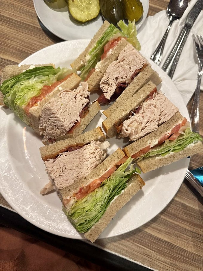 The New York City Club: a skyscraper of a sandwich that would make even the Empire State Building jealous. It's a triple-decker tribute to deliciousness.