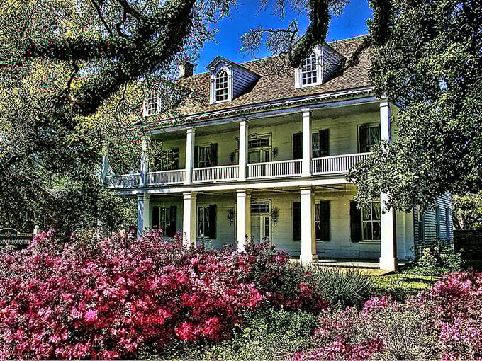 The Prudhomme-Rouquier House: Southern elegance in full bloom. It's like "Gone with the Wind," minus the drama.
