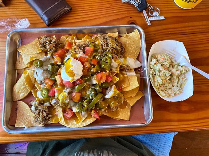 Nacho average appetizer! These pulled pork nachos are a fiesta of flavors that'll have your taste buds dancing.