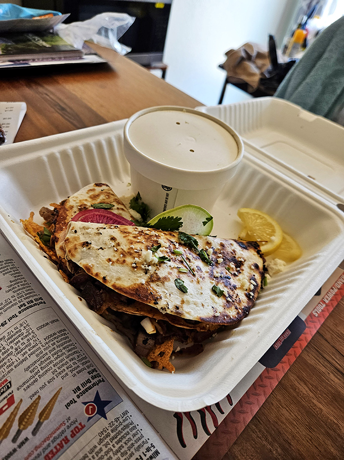 Quesabirria tacos: Where cheese dreams and meat fantasies collide. It's like a flavor fiesta in your mouth!