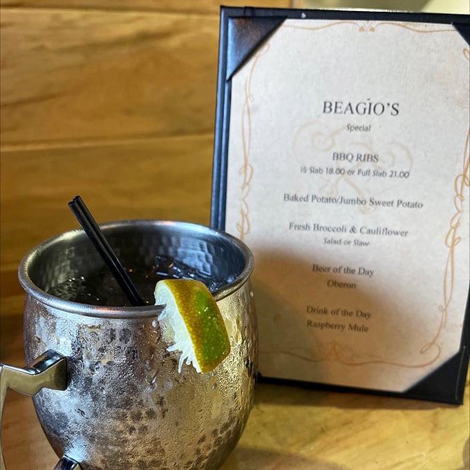 Mule with a kick! This Raspberry Mule isn't just a drink, it's a party in a copper mug &ndash; Moscow's got nothing on Michigan.