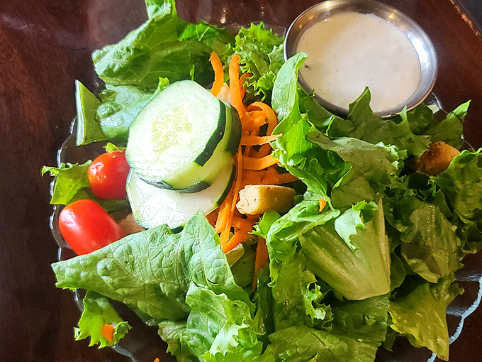 A salad that doesn't feel like punishment. This vibrant bowl of greens is proof that eating healthy can be downright delicious &ndash; and surprisingly filling!
