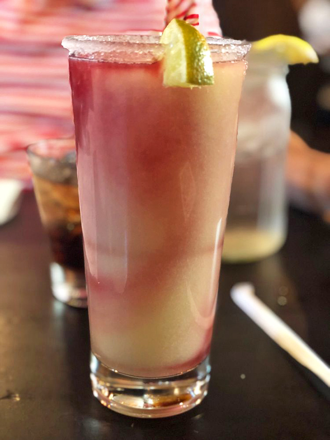 Sangria swirl: where fruit and wine perform a delicious duet. It's like a sunset in a glass, with a boozy twist.