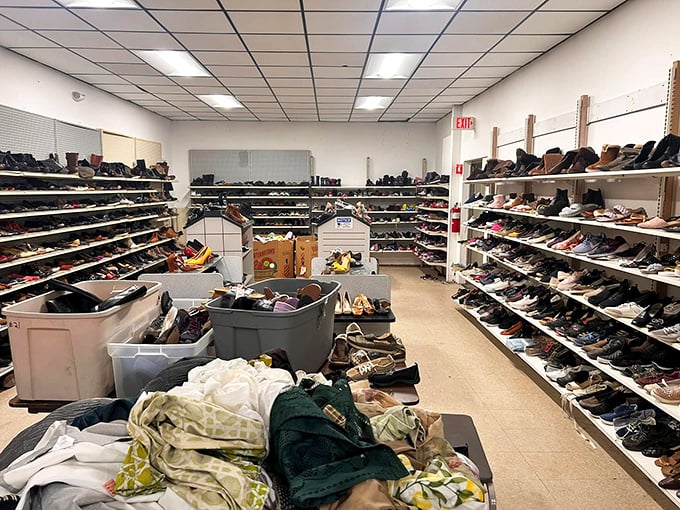 "Shoe-topia! Whether you're Cinderella or just shoe-curious, there's a sole mate waiting for you here."