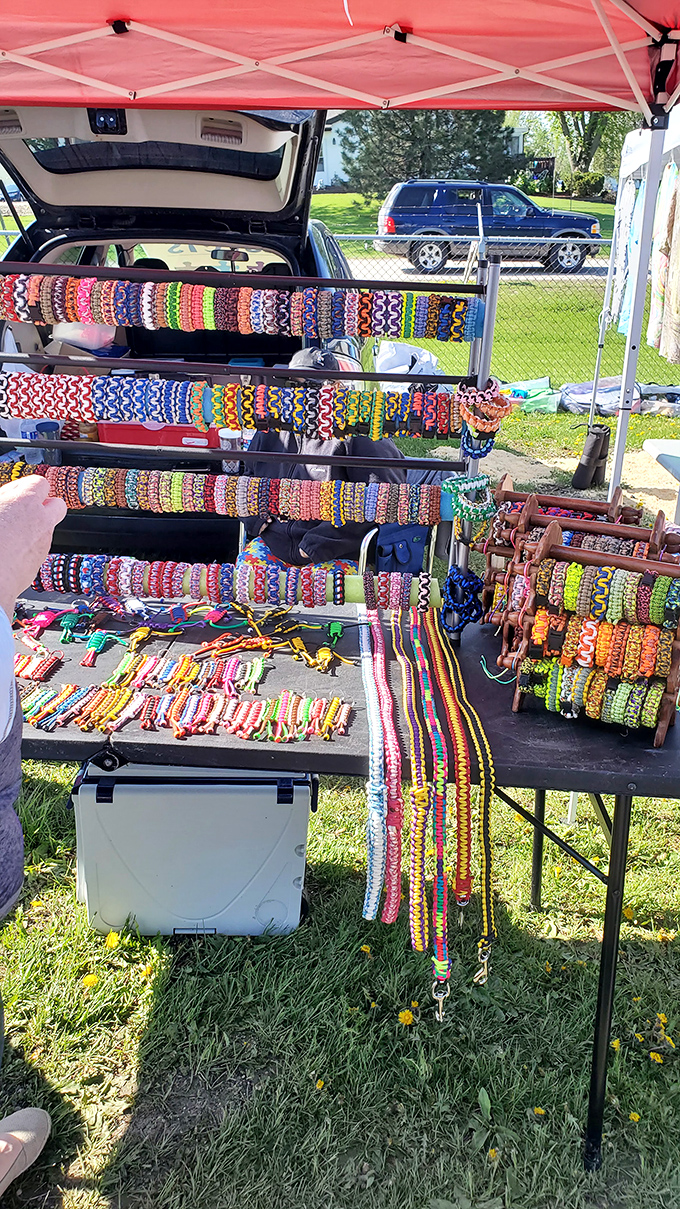 Arm candy galore! These colorful bracelets are like wearable rainbows, ready to brighten up your wrist and your day.