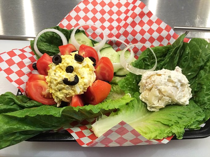 Even the salads get special treatment&mdash;a stuffed tomato creation that makes eating vegetables feel like breaking the rules.