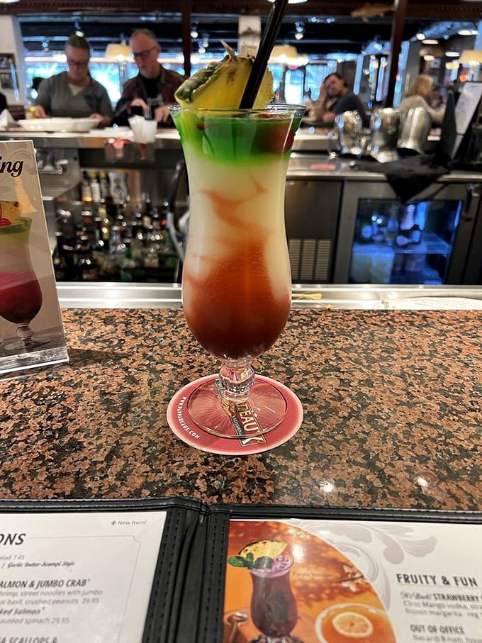 Meet the Swamp Thing &ndash; a cocktail so colorful, it looks like it could grant you superpowers. Hulk smash? More like Hulk sip!