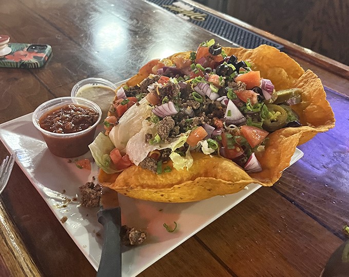 Taco salad that's more fiesta than siesta! This crunchy, colorful creation is like Cinco de Mayo in a tortilla bowl.