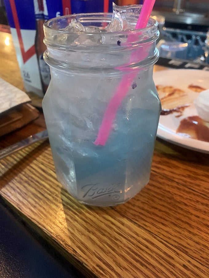 Is it a drink or the Aurora Borealis in a glass? Either way, it's a taste of Alaskan magic.