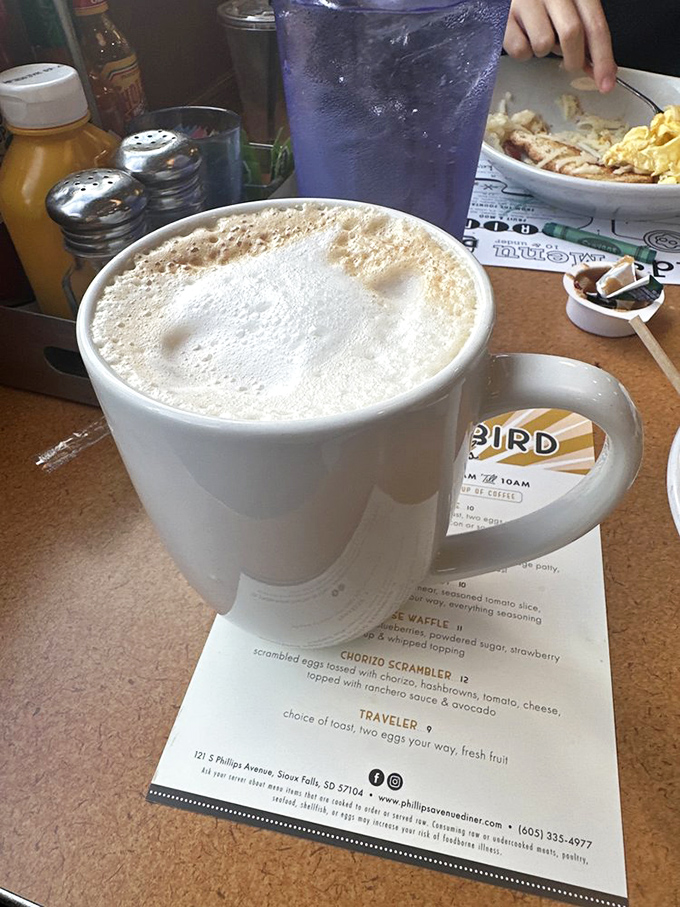 Coffee art so pretty, you almost feel bad drinking it. Almost. Caffeine wins every time!