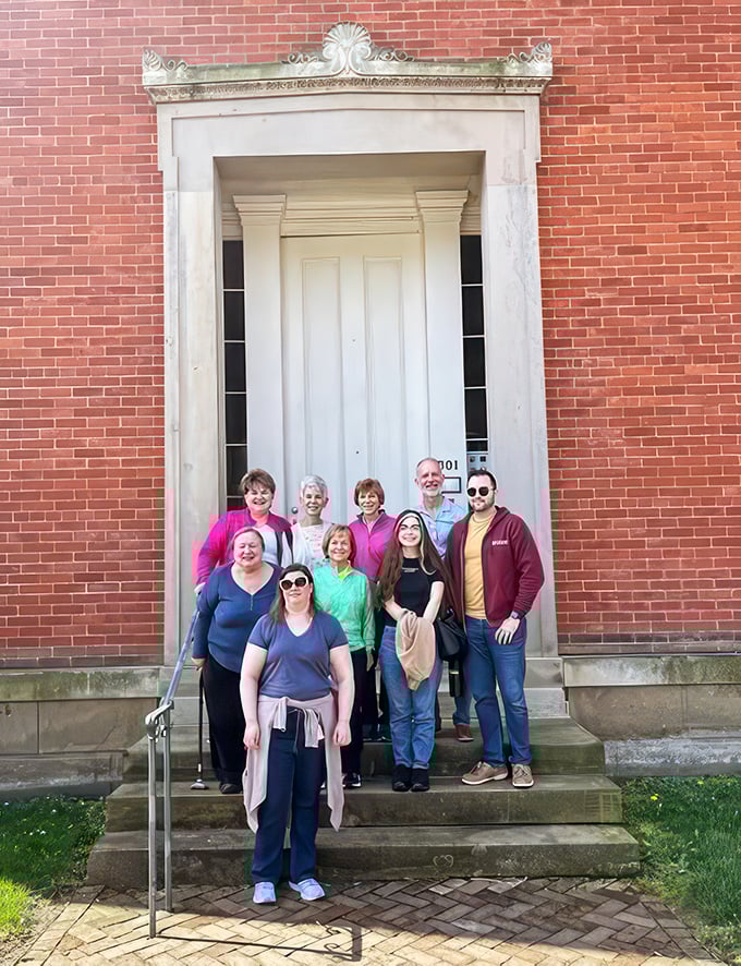 A group photo that spans generations. This house brings people together like a good Kentucky Derby party.