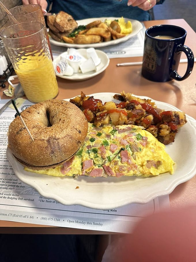 Rise and shine with the Western Omelette! It's a breakfast blockbuster that'll make you forget about hitting that snooze button.