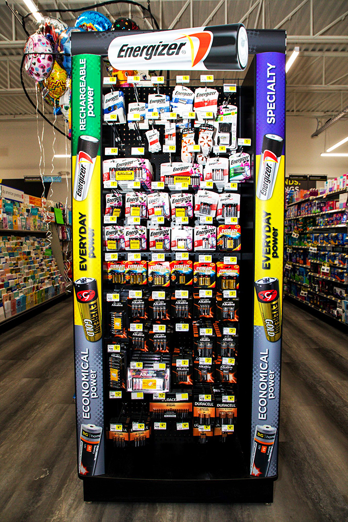 The Energizer Bunny's dream come true! Enough battery power here to keep your remotes clicking for decades.