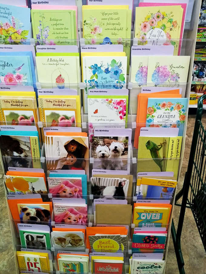 Greeting cards that cost less than the stamp to mail them&mdash;the ultimate irony and perhaps the store's most practical bargain.