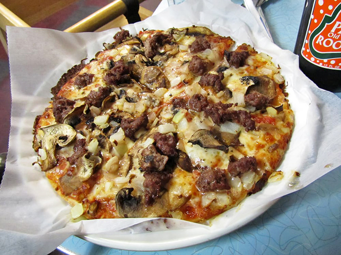 Behold, the pizza that launched a thousand ships (or at least a few thousand satisfied customers). Pat's classic never goes out of style.