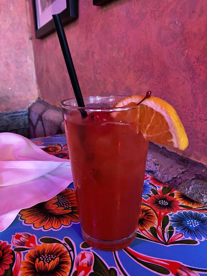 "Cocktail hour just got a whole lot prettier!" This vibrant drink is like a liquid postcard from New Orleans. Cheers to good times!