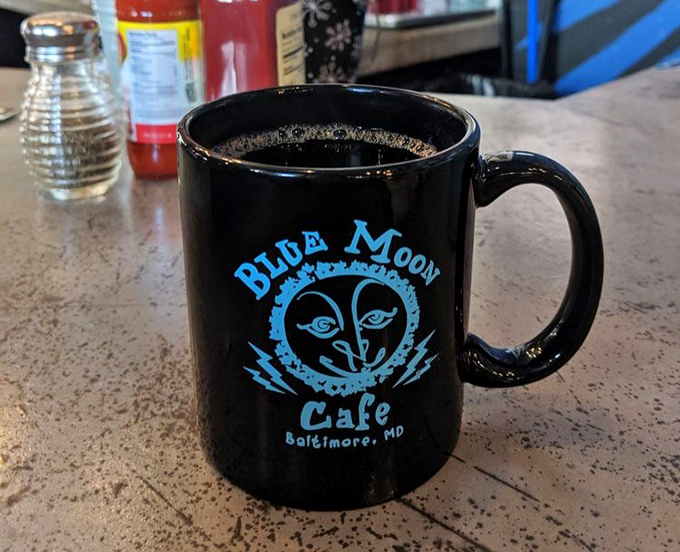 Wake up and smell the coffee! This mug isn't just serving joe; it's dishing out liquid motivation with a side of local pride.
