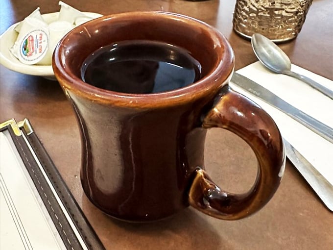 Ah, the elixir of life! This isn't just coffee, it's a warm hug in a mug. Perfect for powering through your day or fueling late-night pie adventures.