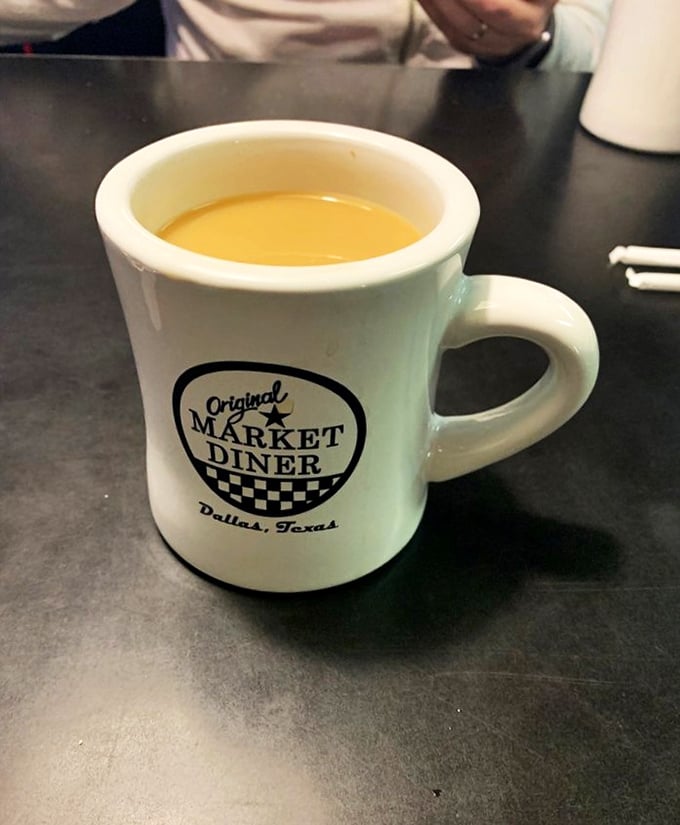 The diner mug &ndash; where coffee isn't just a beverage, but a warm handshake that welcomes you to the day ahead.