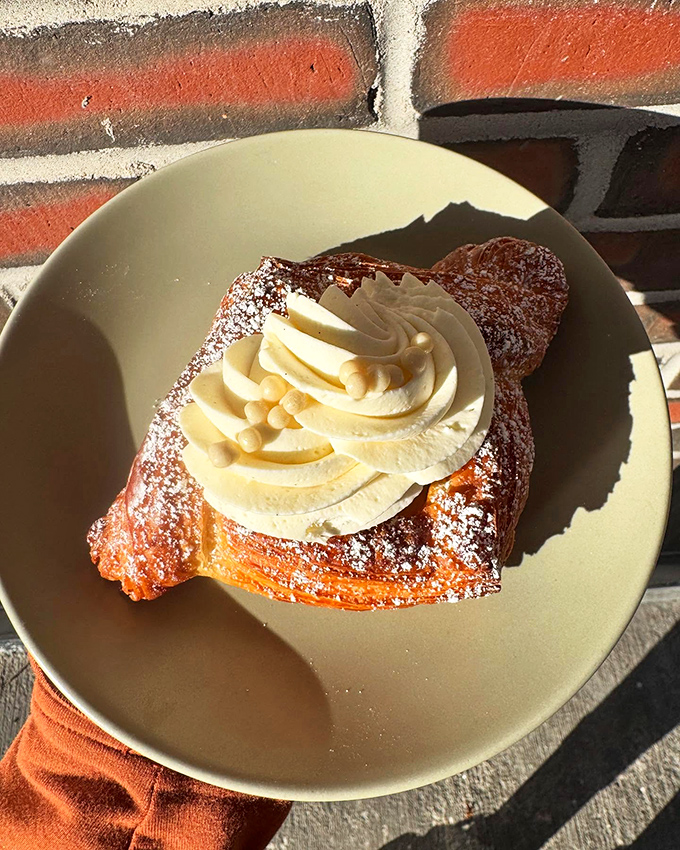 Part croissant, part Danish, all delicious. This caramel-topped beauty is what breakfast dreams are made of. Sorry, oatmeal, you've been replaced.