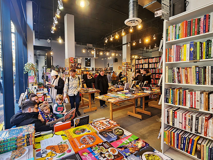 Browsers in their natural habitat: Watch as book lovers navigate the literary landscape, hunting for their next page-turning adventure.